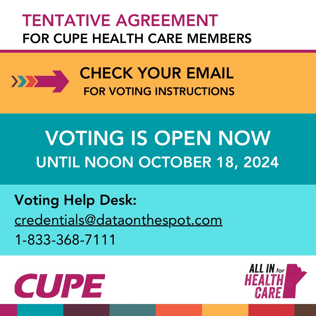 Voting Information Cupe 4270 Southern Health Santé Sud